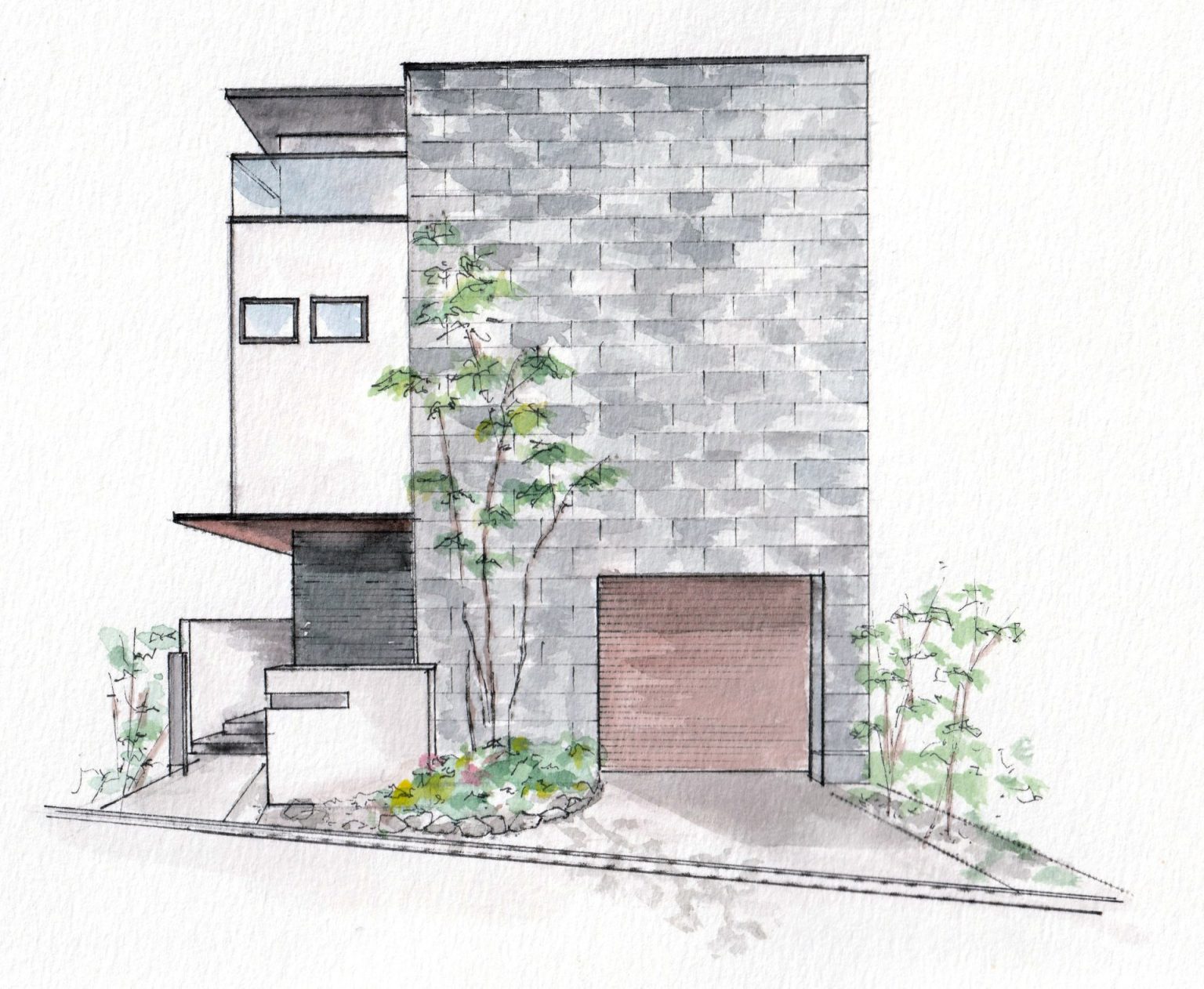 オンライン建築士のともさんの手描きパース | kikorist日誌